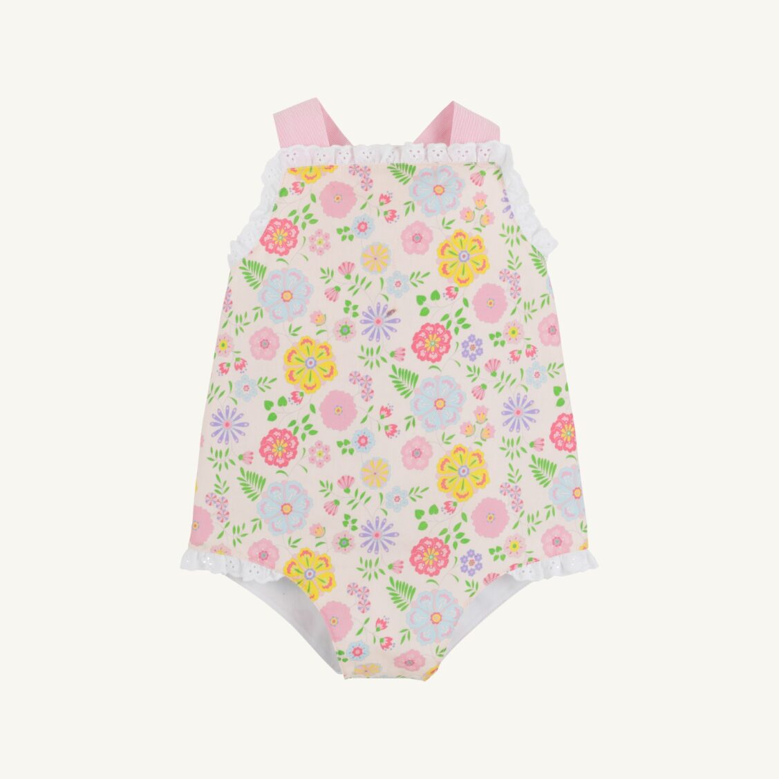 Sisi Sunsuit (Broadcloth) – Boca Grande Begonia/Hamptons Hot Pink Piqu ...